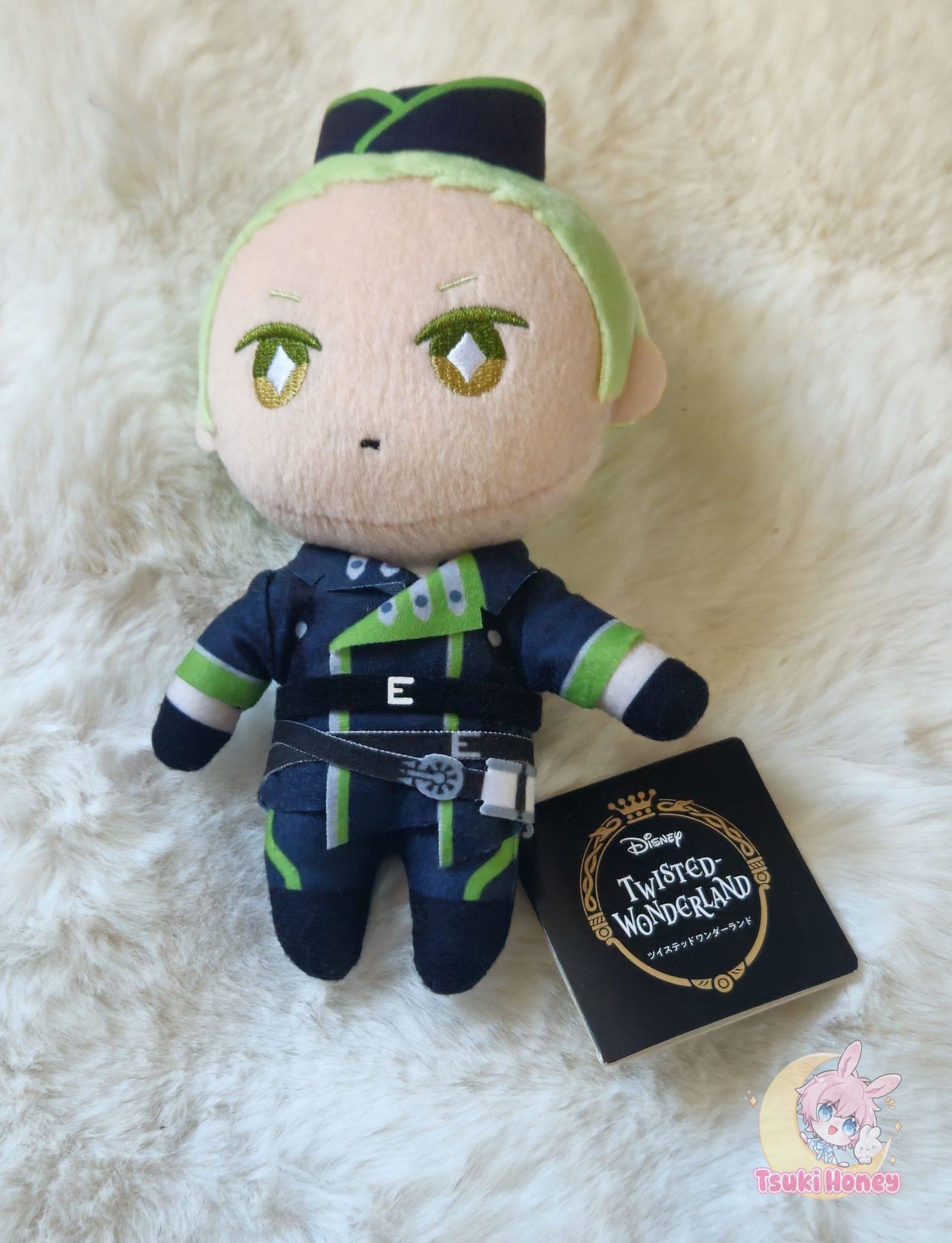 Twisted Wonderland Sebek Zigvolt Plush 15cm Dorm Uniform - Tsuki Honey