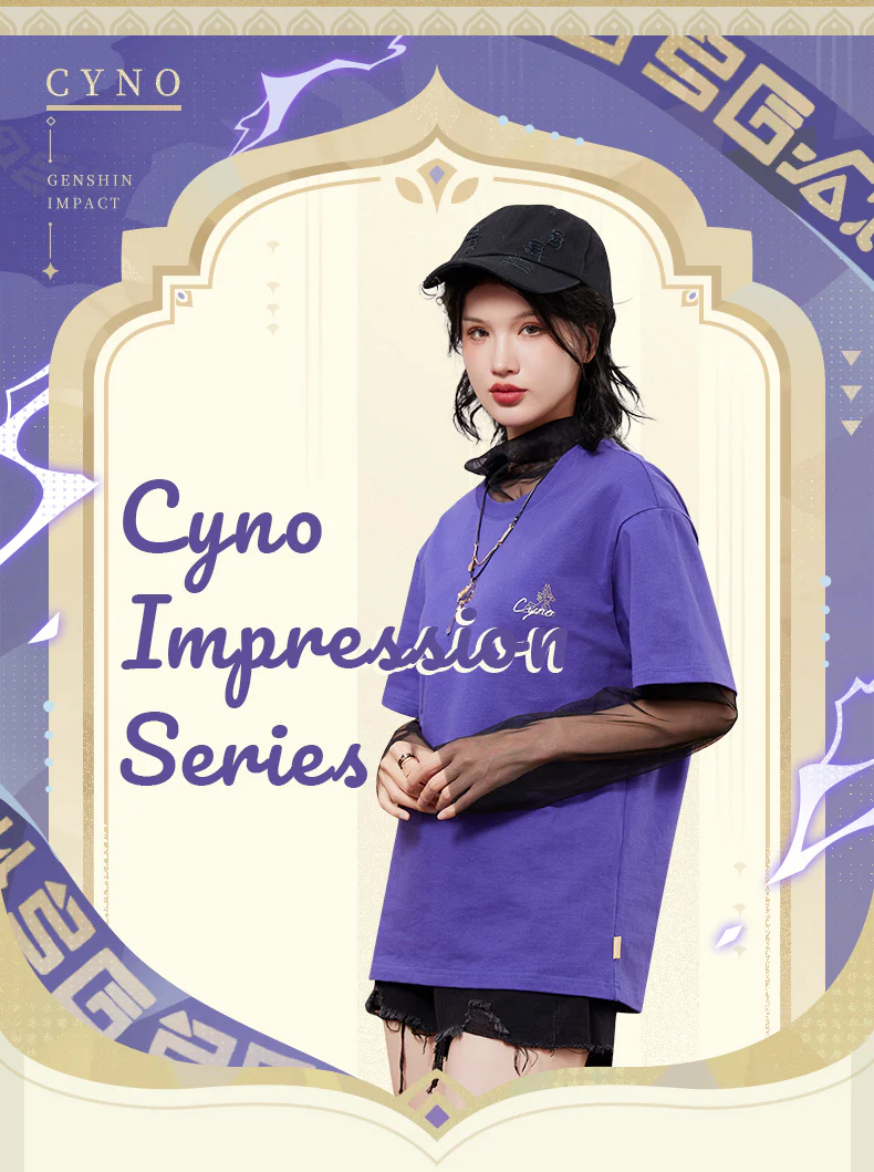 T-shirt Cyno Theme Impression - Genshin Impact - Tsuki Honey