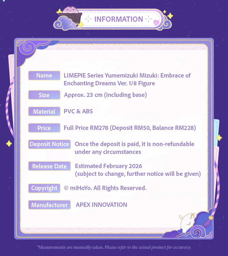 Yumemizuki Mizuki 1/8 Scale Figure – Genshin Impact - Tsuki Honey