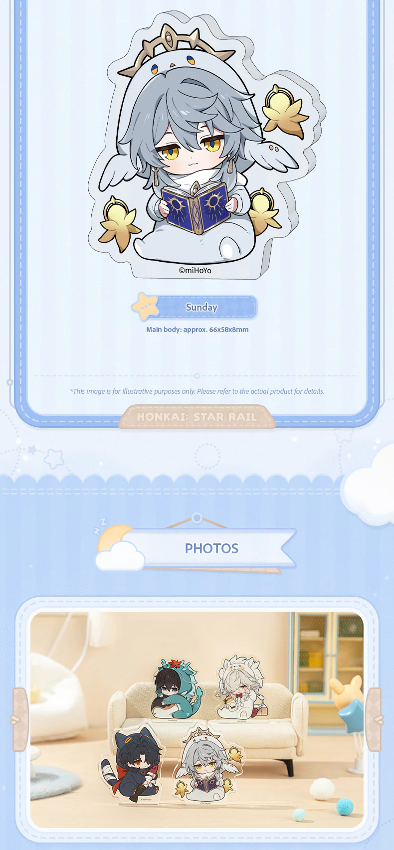 Boys’ Dormitory Series Chibi Acrylic Mini Standees – Honkai: Star Rail ...