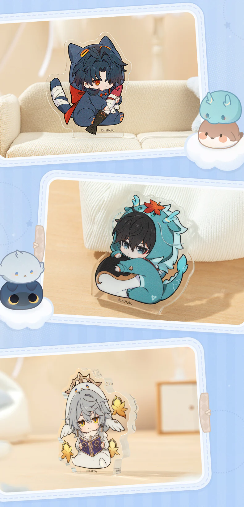 Boys’ Dormitory Series Chibi Acrylic Mini Standees – Honkai: Star Rail ...