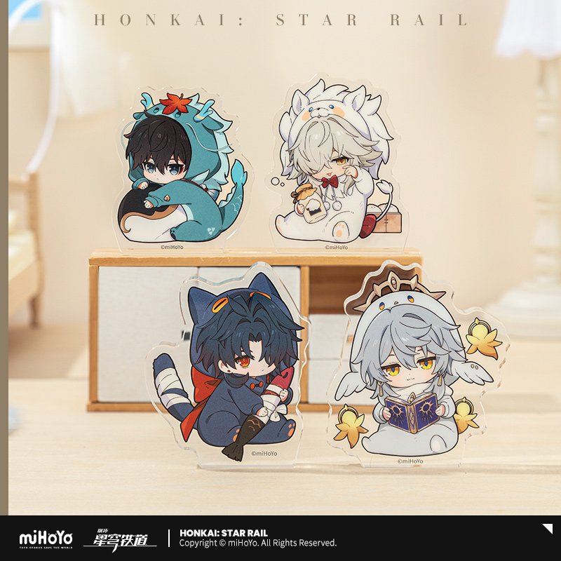 Boys’ Dormitory Series Chibi Acrylic Mini Standees – Honkai: Star Rail ...