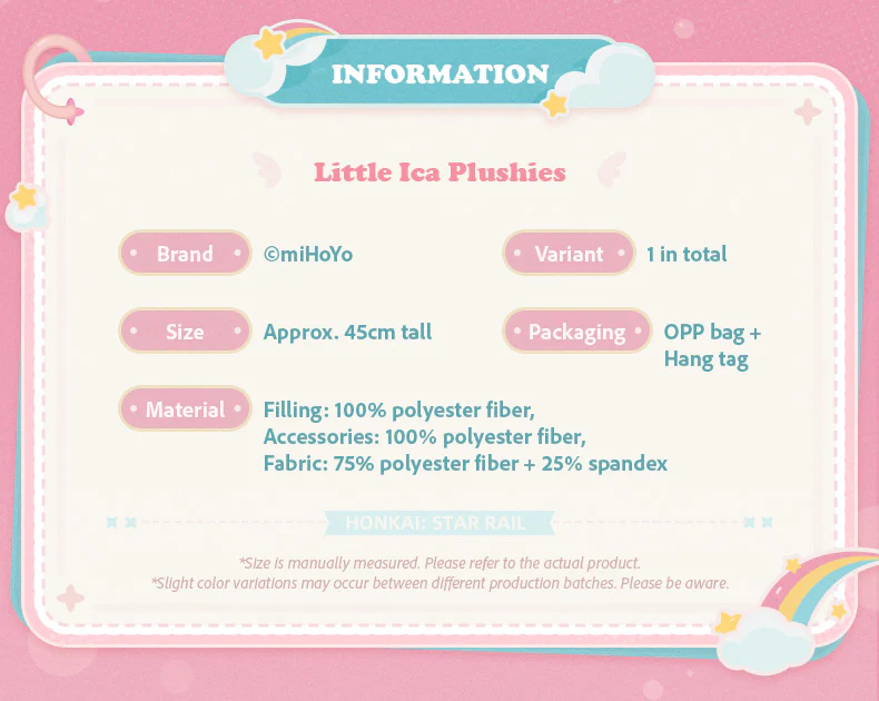 Little Ica Plush – Honkai: Star Rail - Tsuki Honey